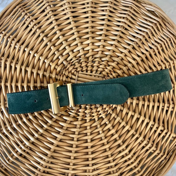 Express | Accessories | Vintage Express Genuine Leather Emerald Green ...